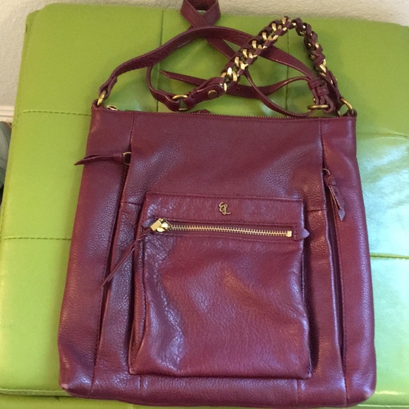 Elliott Lucca | Bags | Elliott Lucca Burgundy Crossbody | Poshmark